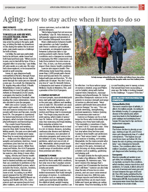 Aging: How to stay active when it hurts to do so